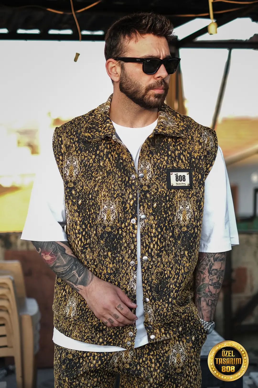 808 Tiger v2 Desen Dokulu Yelek