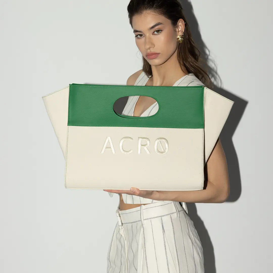 Bej Large Shopper Canvas Bag | Acro İstanbul