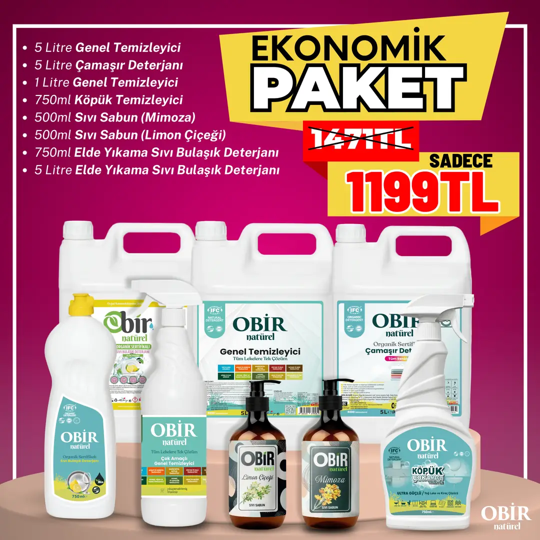 Obir Natürel Ekonomik Paket – Büyük Temizlik Avantajı