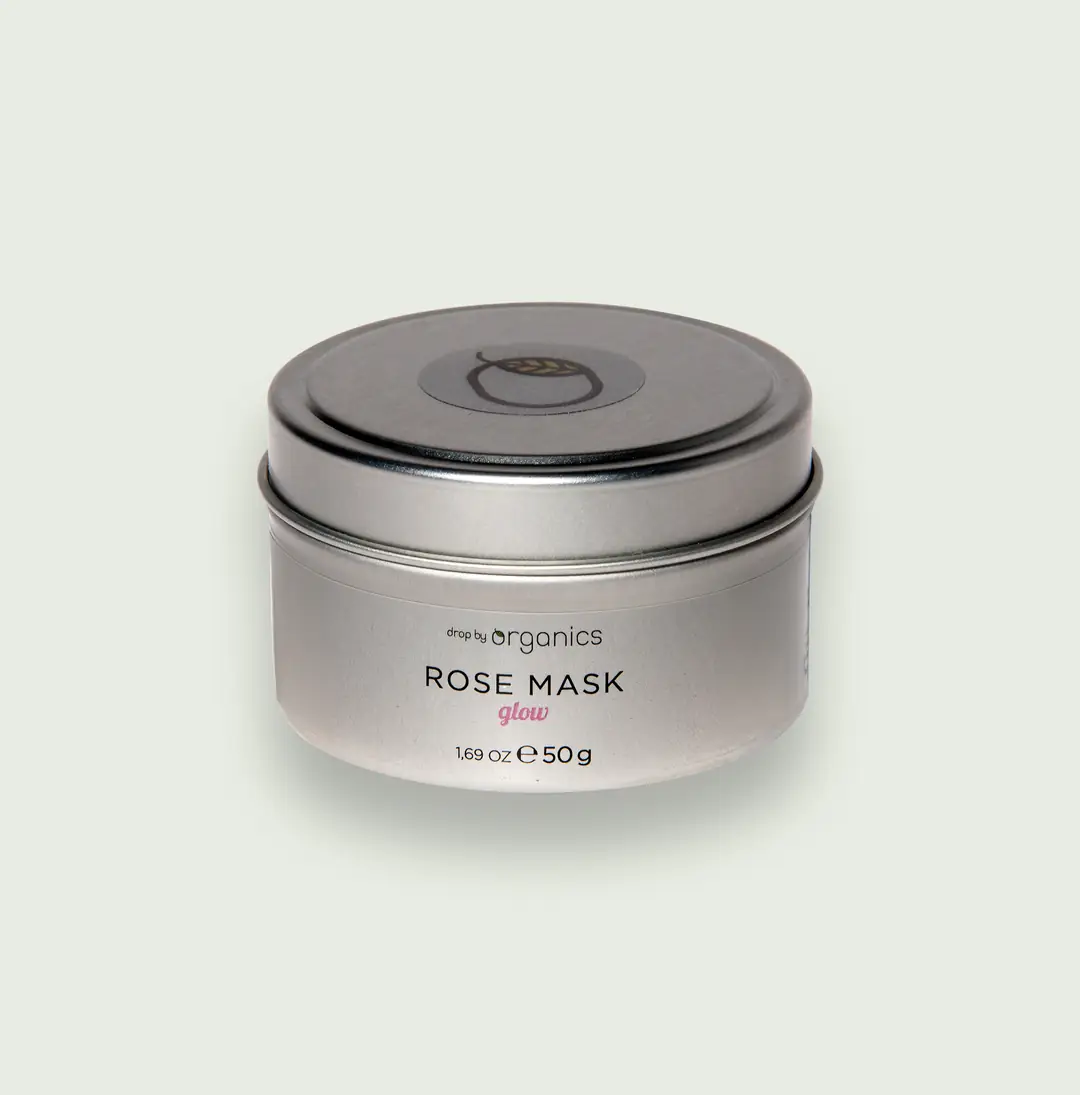 Rose Mask Glow - Peeling, Maske (50gr) - dropbyorganics.com