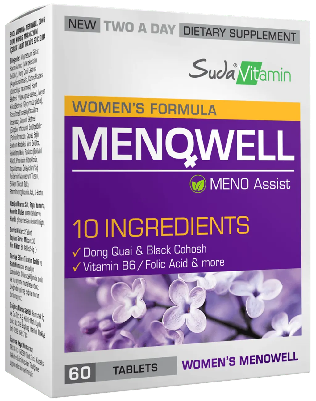 SUDA VİTAMİN Menowell Women's Formula Kadınlar için Takviye Edici Gıda ...