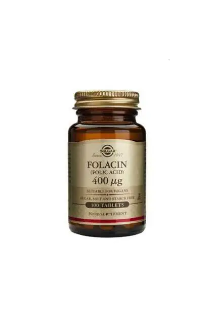 SOLGAR Folic Acid Folacin 400 mcg Takviye Edici Gıda 100 Tablet Satın ...