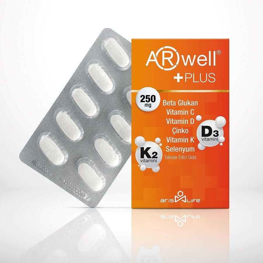 ARİS LIFE Arwell Plus Beta Glukan + Vitamin C + Vitamin D + Çinko ...