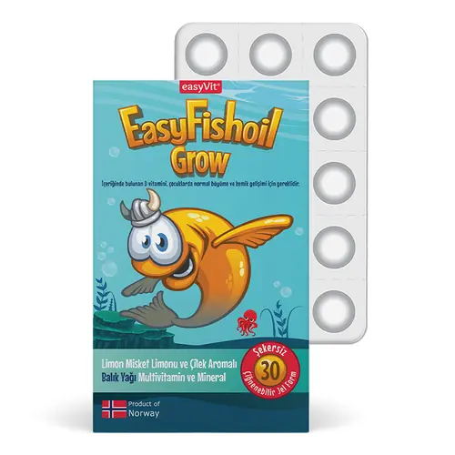EASYVİT Easy Fish Oil Grow 30 Adet Çiğnenebilir Jel Form Satın Al ⭐ ...