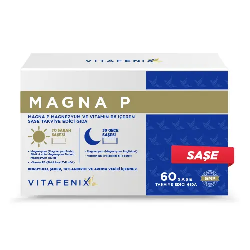 Magna P - Magnezyum Malat, Bisglisinat, Sitrat Taurat ve Vitamin B6 ...