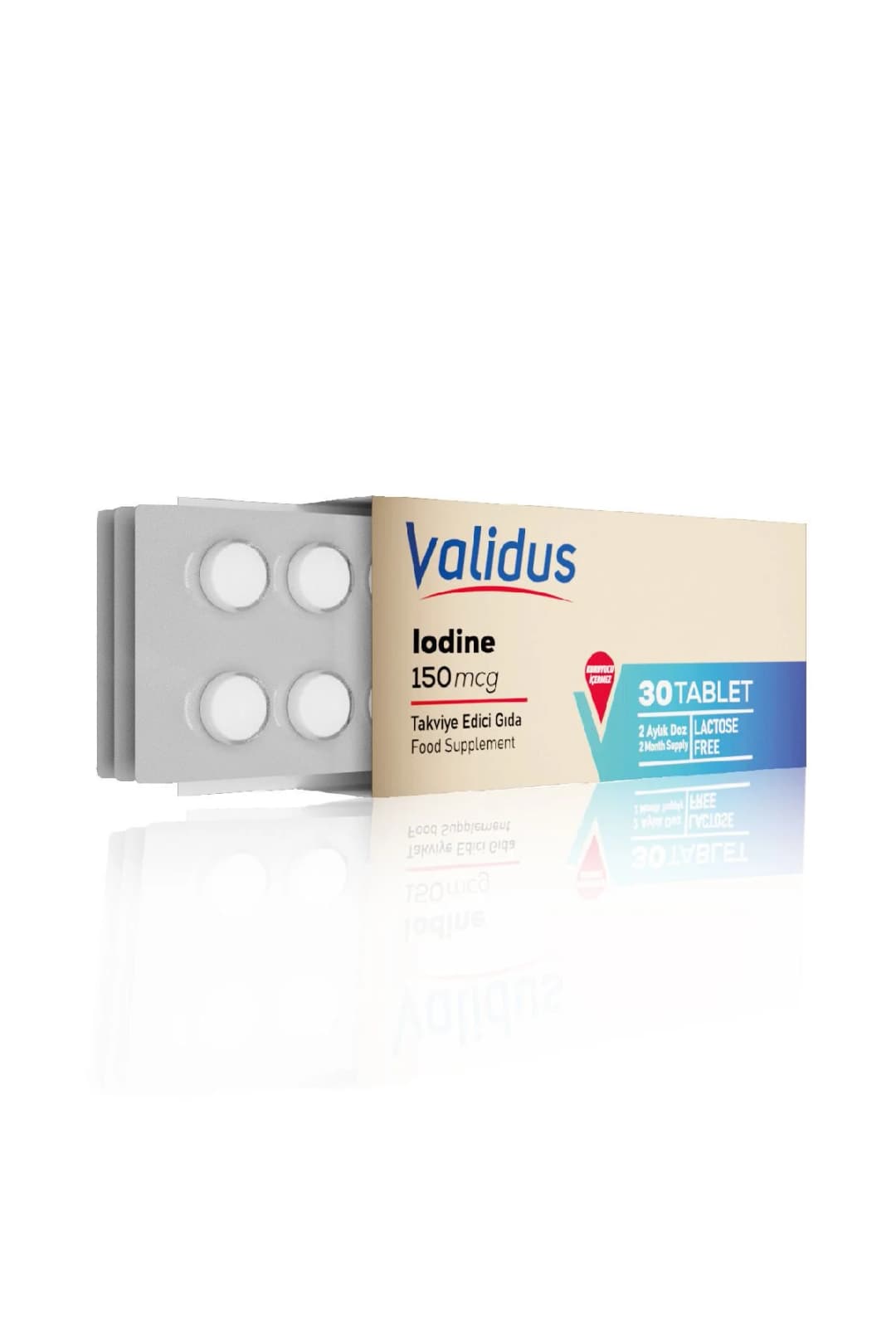 VALİDUS Iodine 150 mcg Takviye Edici Gıda 30 Blister Tablets Satın Al ⭐ ...