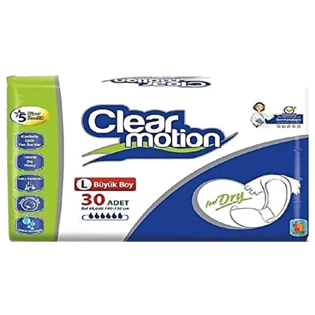 CLEAR MOTION Belbantlı Yetişkin Hasta Bezi Large (100 cm - 150 cm ...