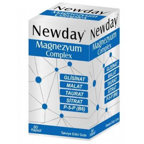 RC FARMA Newday Magnesium Complex Food Supplement 60 Capsules Price ...