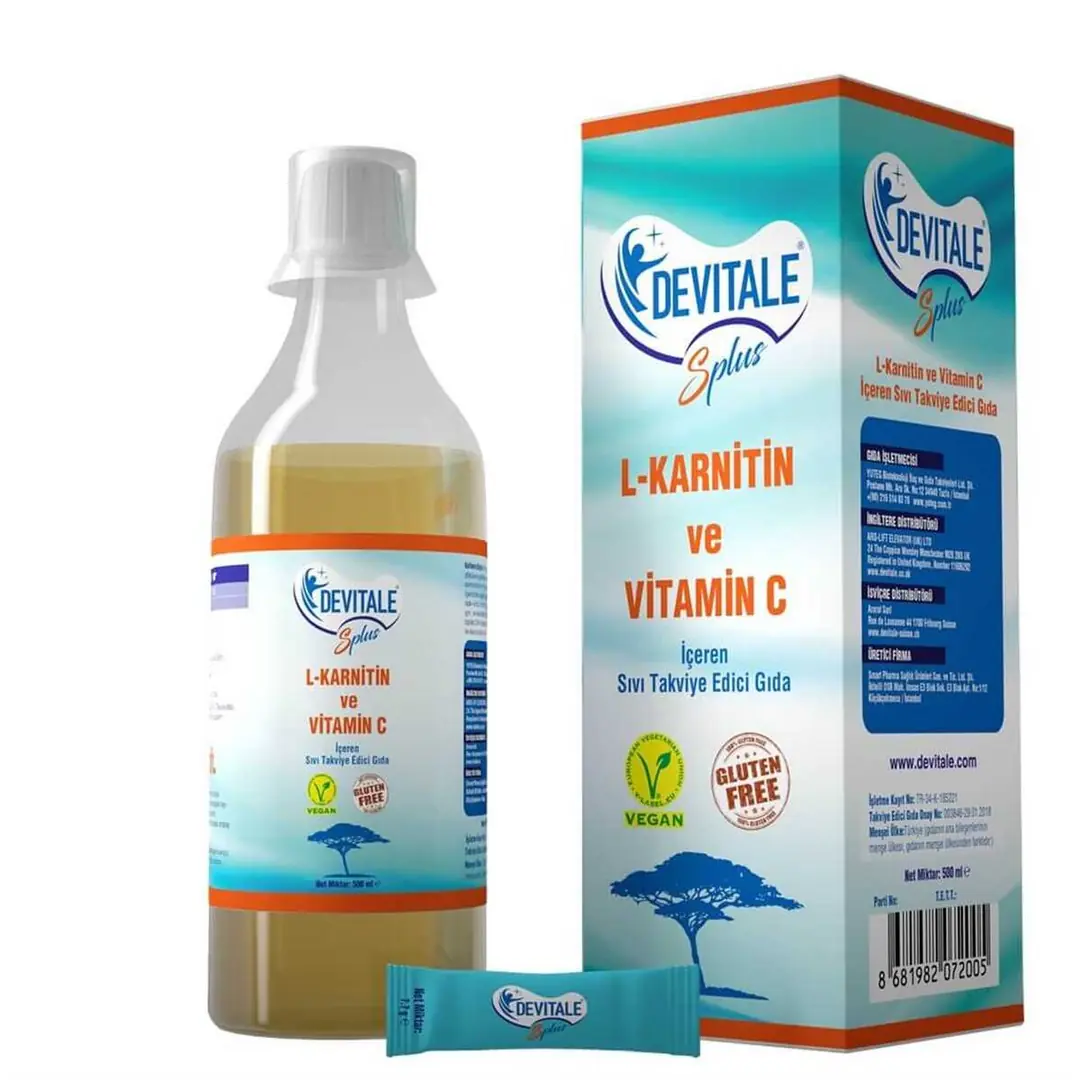 DEVİTALE S Plus L-Karnitin ve C Vitamini Sıvı Takviyesi 500 ml – Akasya ...