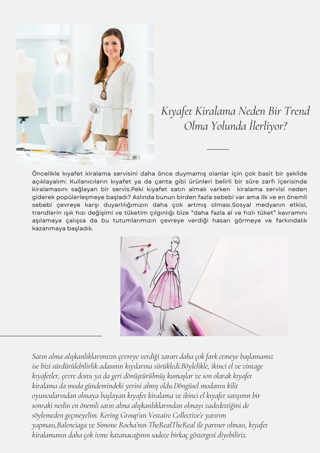 MODA DÜNYASININ AİRBNB'Sİ: KIYAFET KİRALAMA