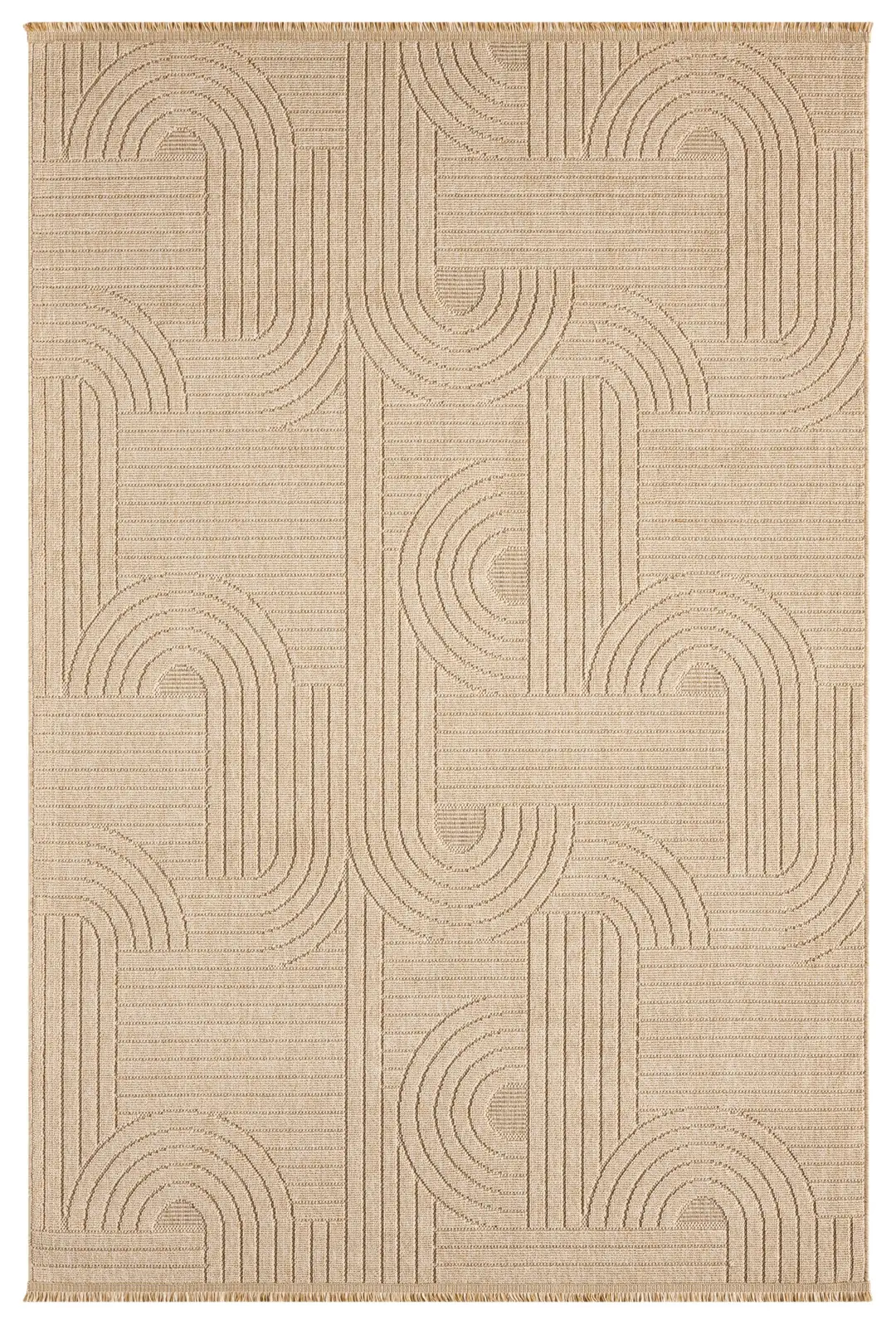 EMİRGAN HALI LOOP SERİSİ LP 623 BEJ HASIR DOKULU KESME HALI