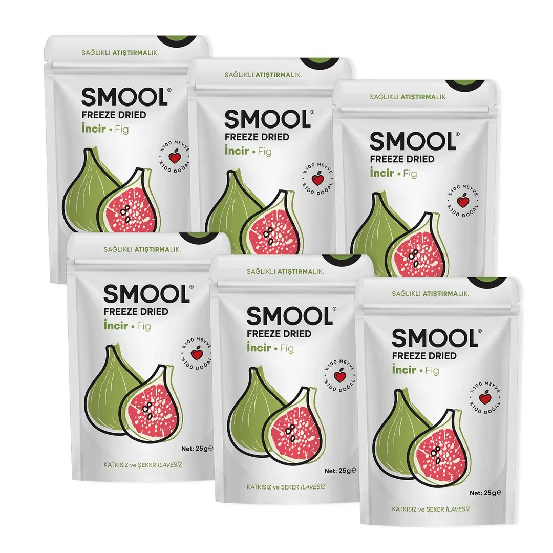 SMOOL Freeze Dried Yeşil incir 6 lı SET