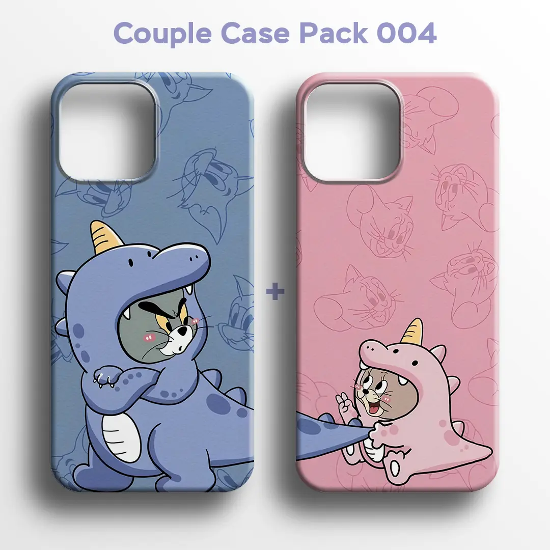 Tom ve Jerry Tasarımlı Çift Telefon Kılıfı Couple Case Pack
