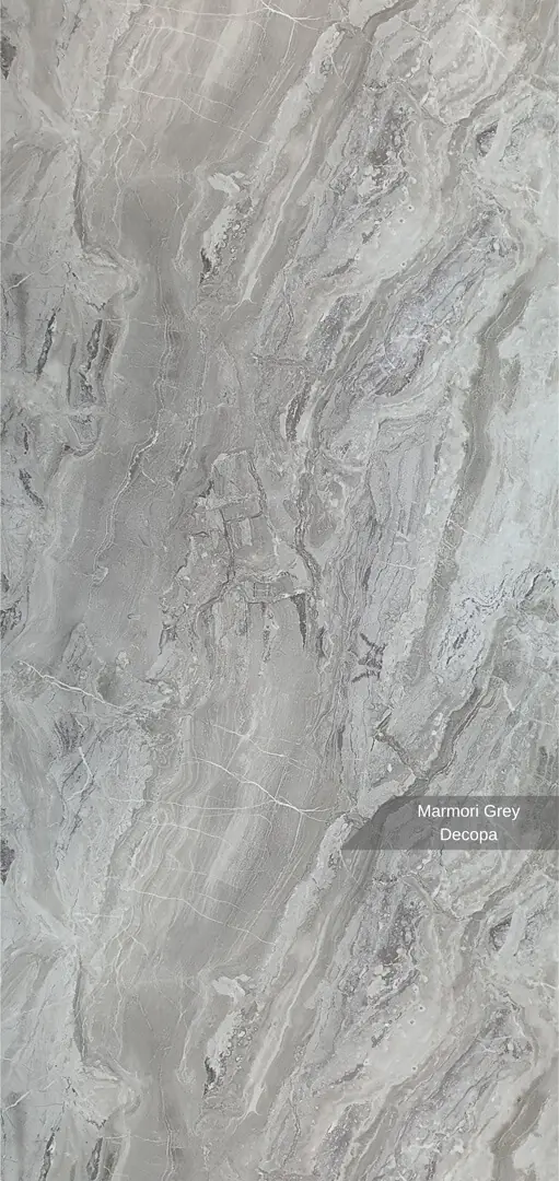 Marmori Grey Mermer Desenli Pvc Duvar Paneli 122x244 cm