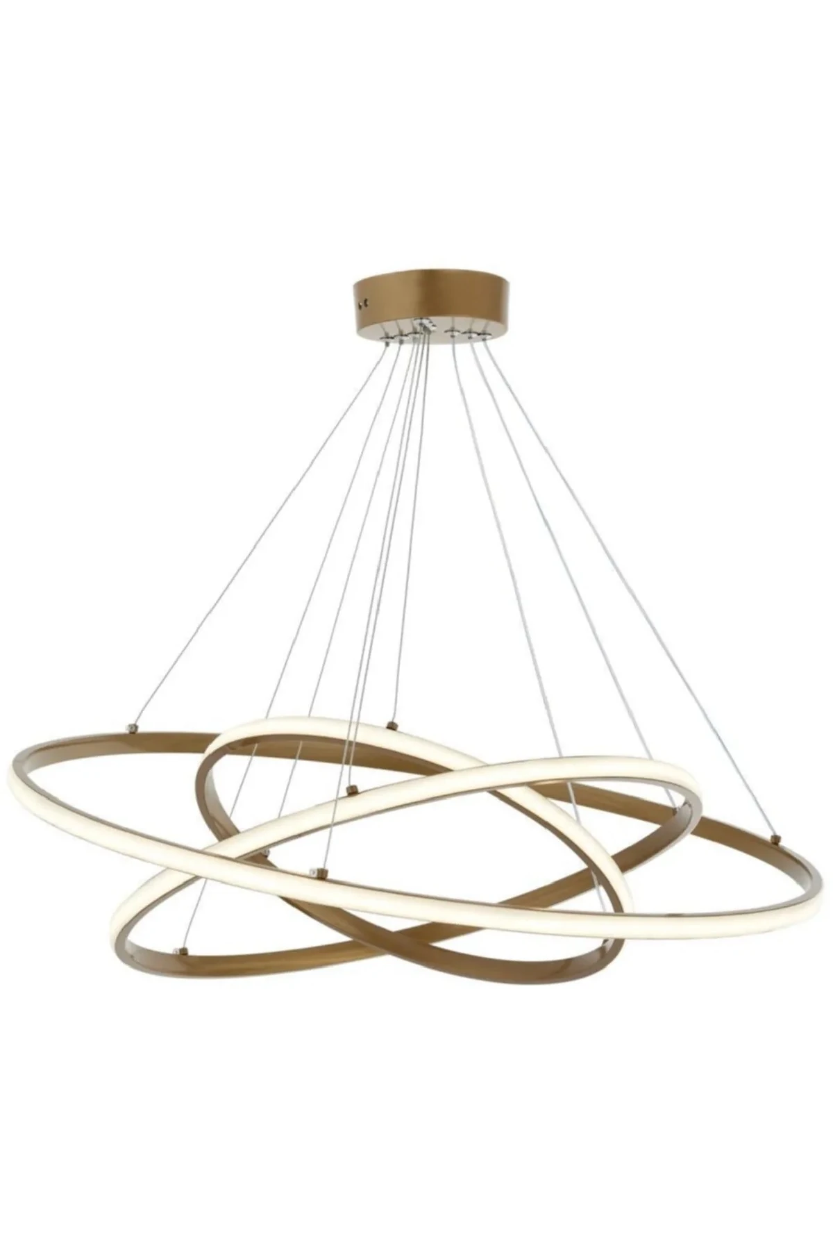 Modern Sarkıt 3 Renk 4 Toplu Led Avize Salon - Oturma Odası Ledli Aviz