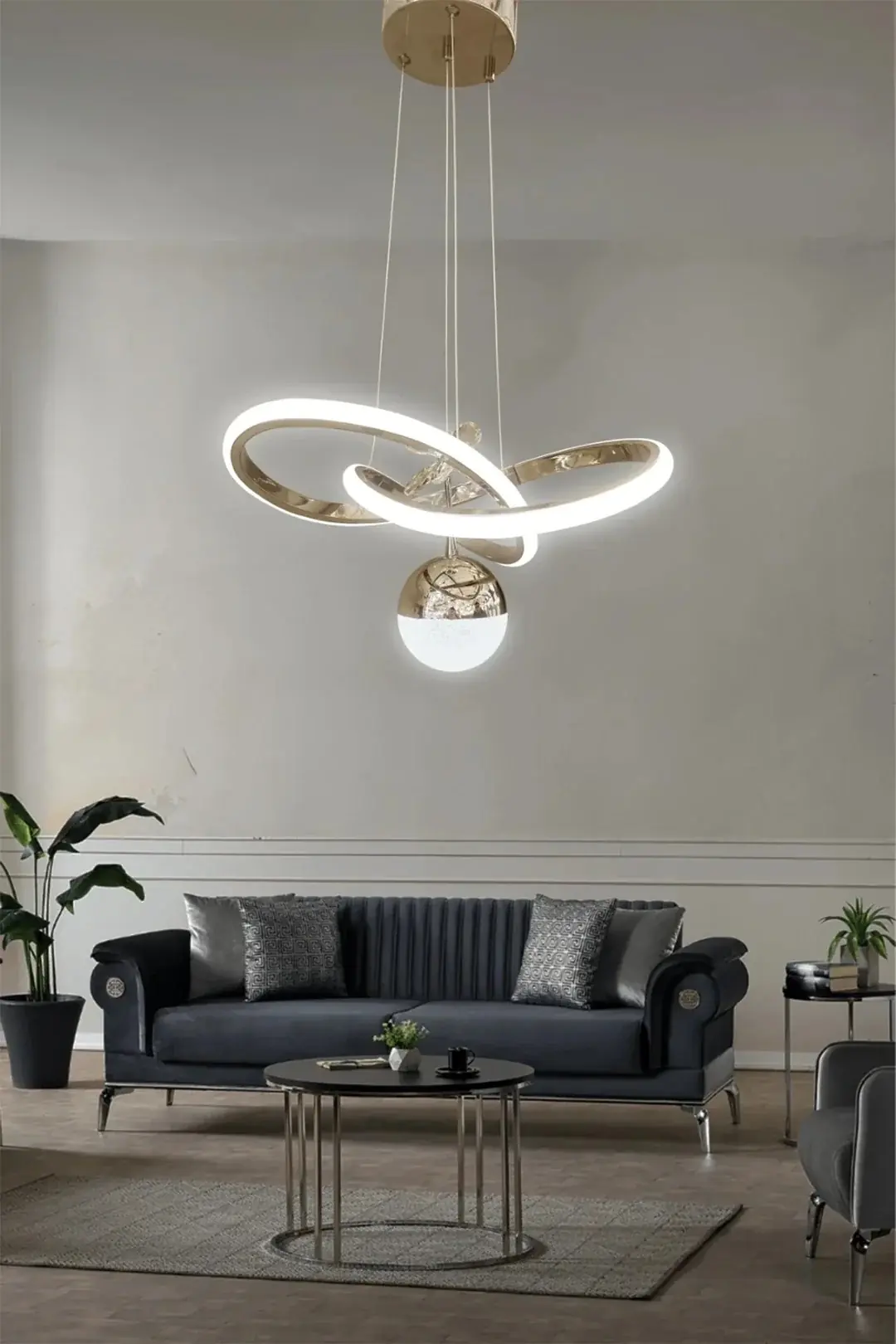 Kardelen Toplu Modern Sarkıt Led Avize