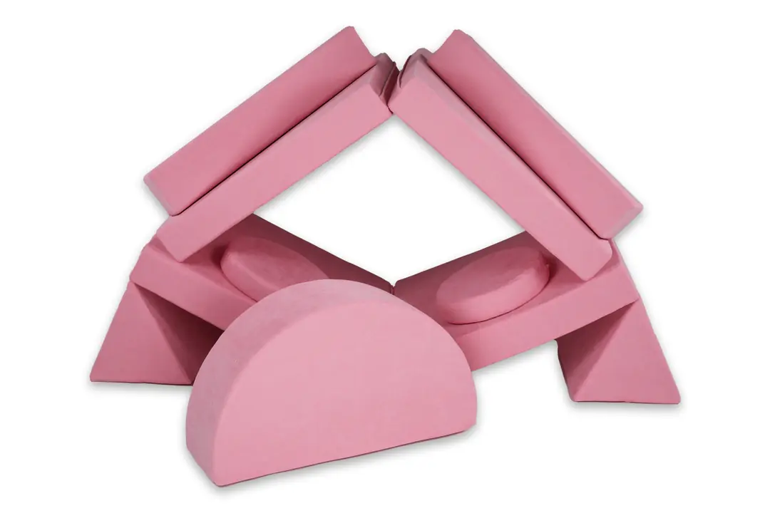 11 Pieces Light Pink Puzzle Sponge