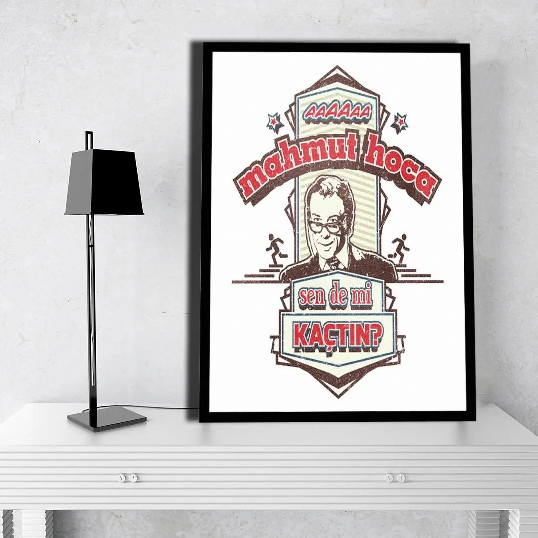 Mahmut Hoca Ahşap Poster