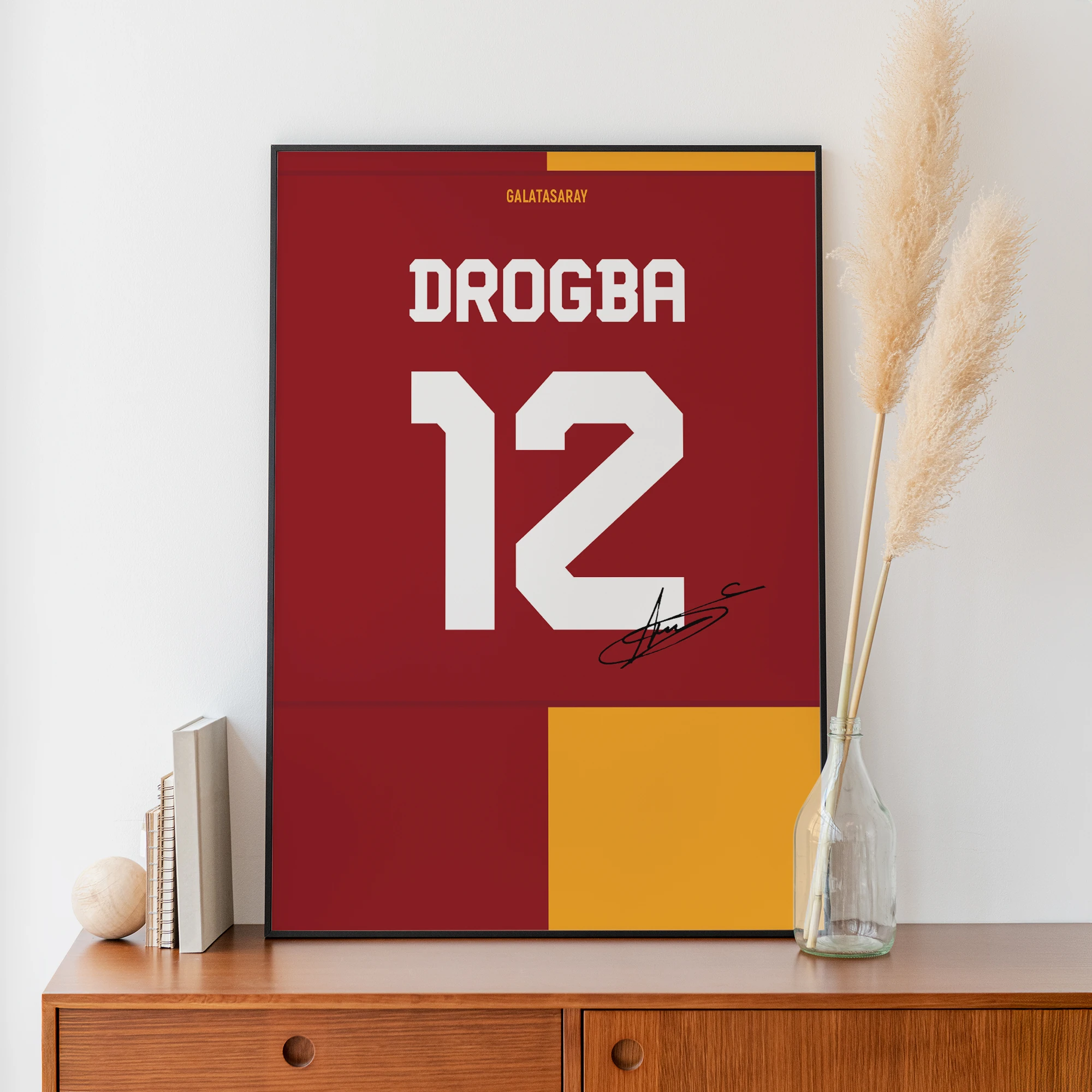 Galatasaray Efsanesi Drogba Poster Tablo