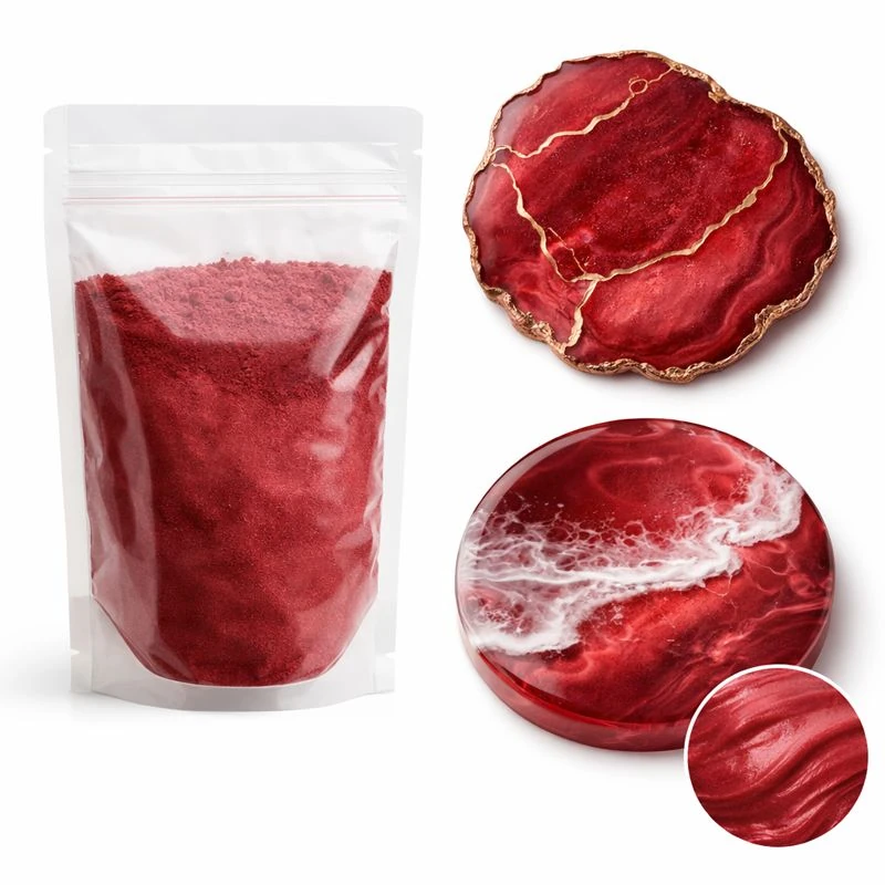 Epoksi Kiremit Kırmızısı Sedef Pigment 10 gr Mica İnci Pigment Epoksi ...