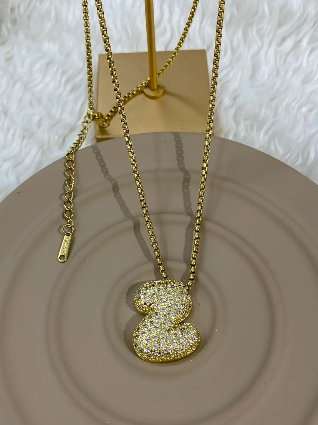 Çelik Gold Z Harf Kolye