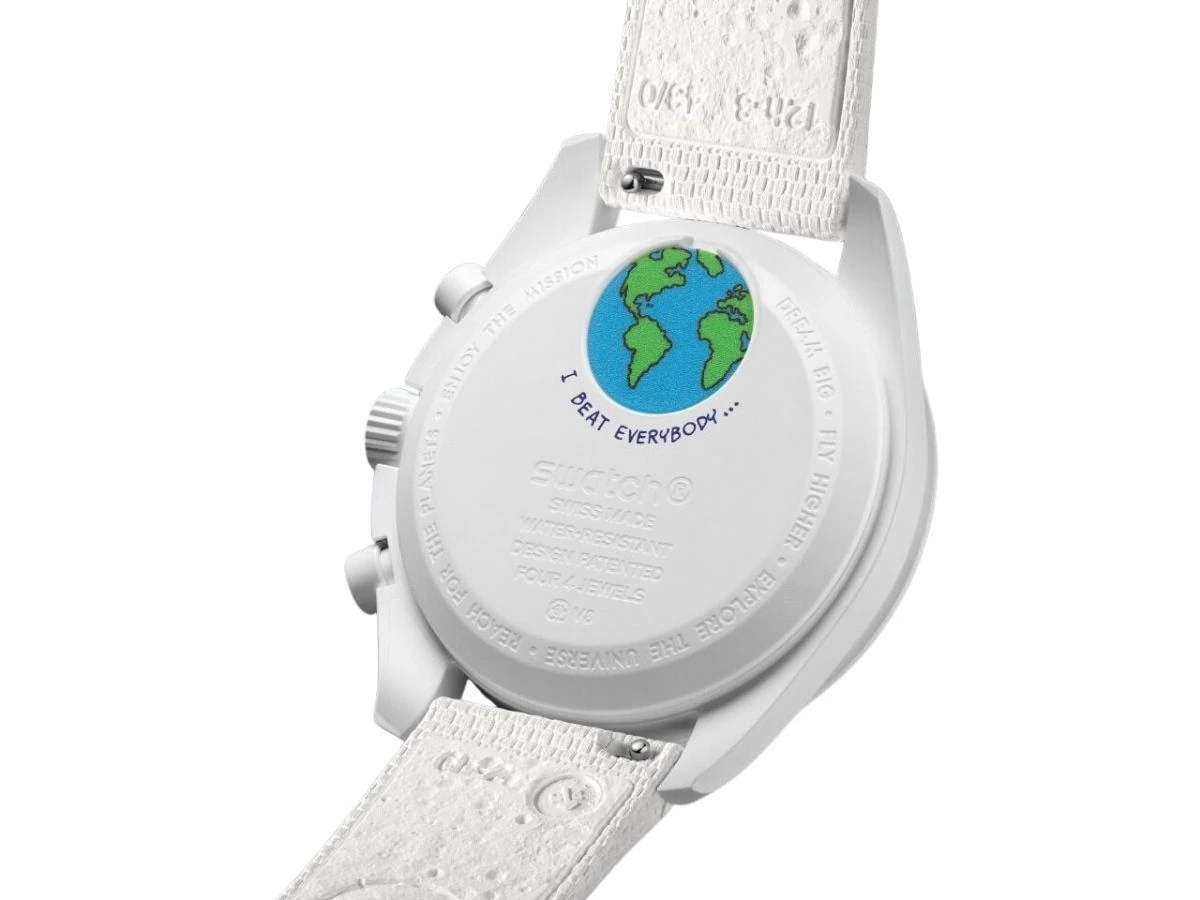 Swatch x Omega Moonphase Cold Moon SO33W701L -SPARKSOLE