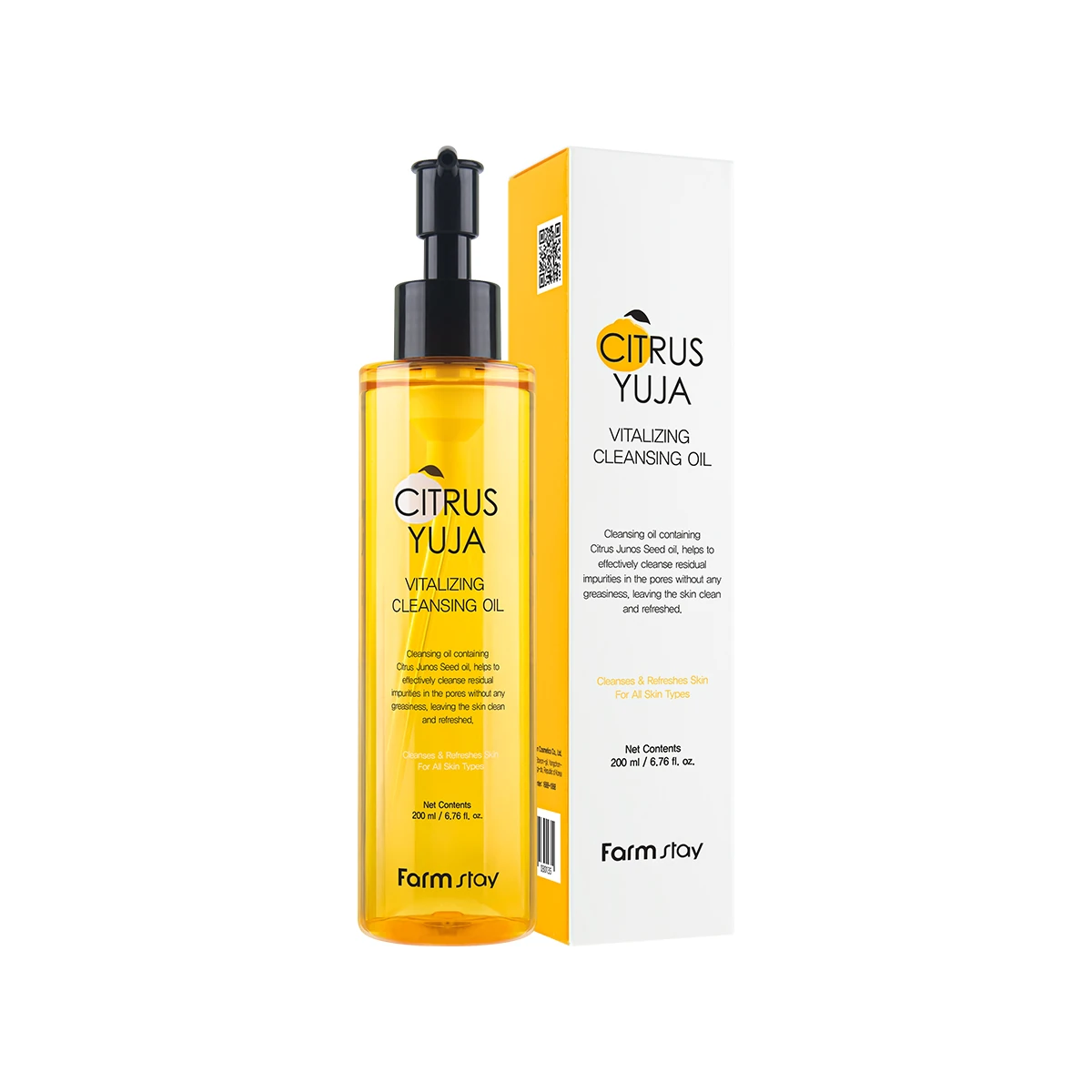 Farmstay Citrus Yuja Vitalizing Cleansing Oil 200ml - Yuja Özlü ...