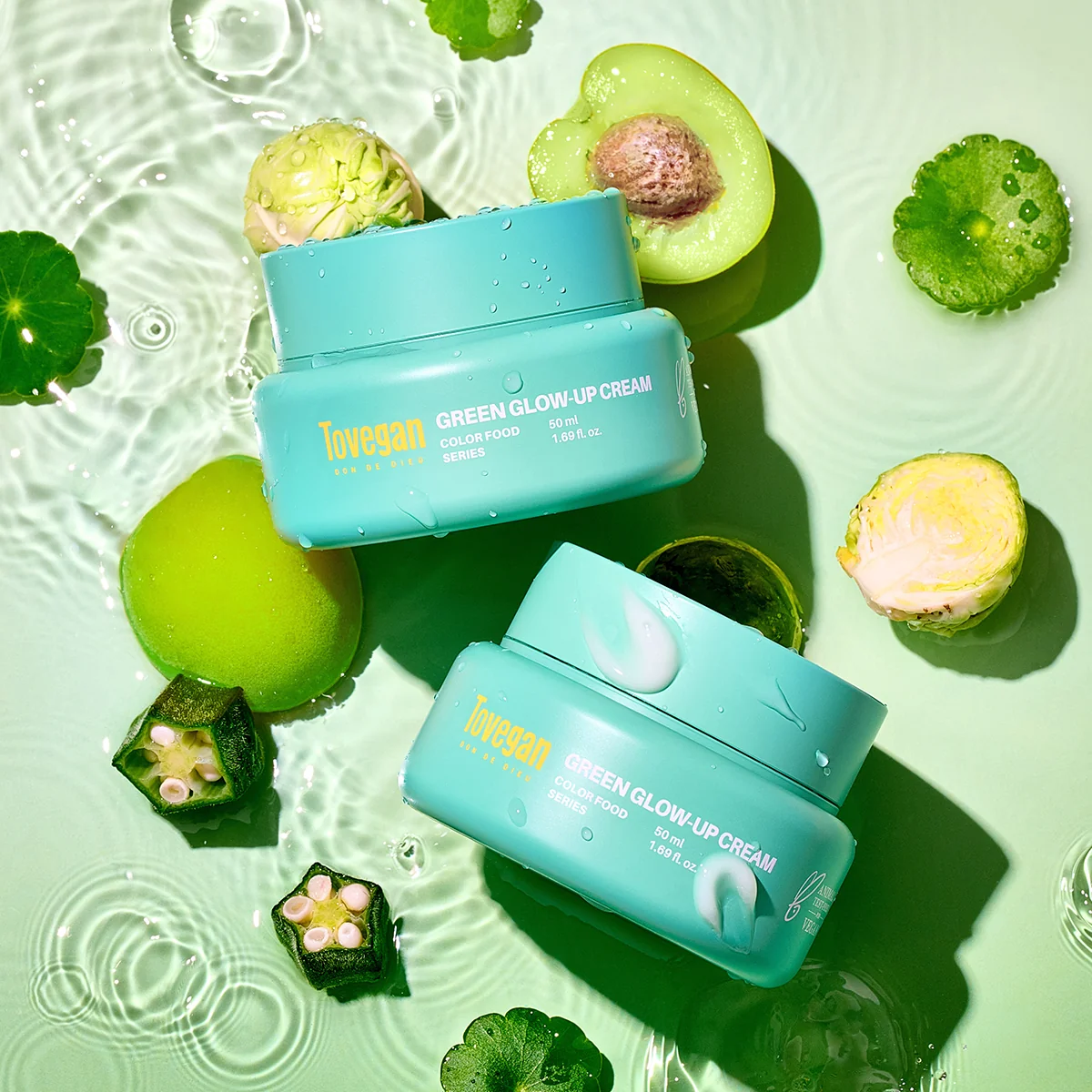 Tovegan Colorfood Series Green Glow up Cream 50ml - Centella İçeren ...