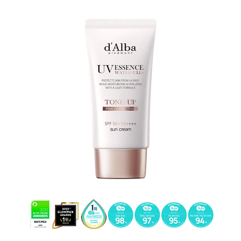d'Alba Waterfull Essence Tone Up Sun Cream SPF50+ PA++++ | Limonian