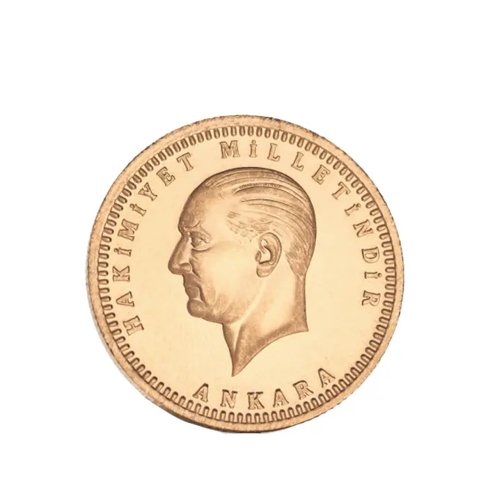2,5'luk Cumhuriyet Altını Ata Lira (101. Yıl Yeni Tarihli)