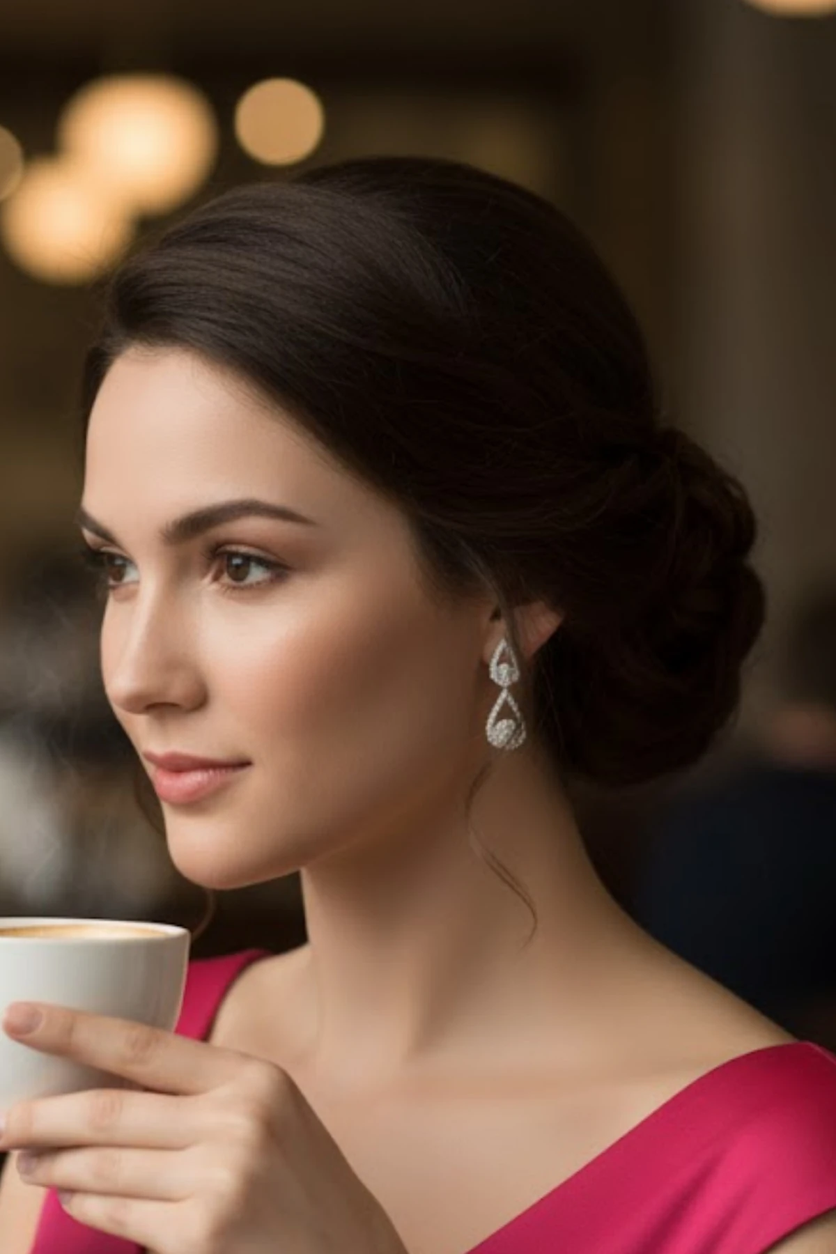 Damla Su Yolu Gümüş Küpe