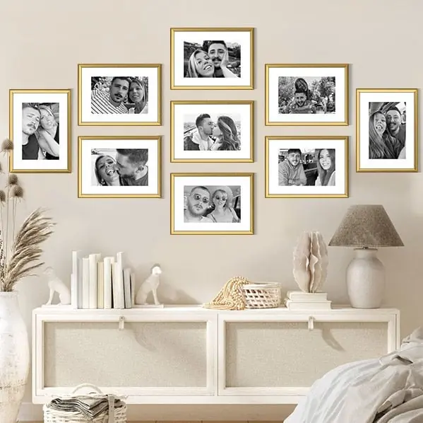 Dokuzlu 4 30x40 (33x43) Çerçeveli Anı Köşesi Seti - KS1008 | Araste ...