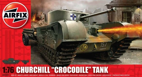 Airfix 02321 Churchill crocodile tank Maket