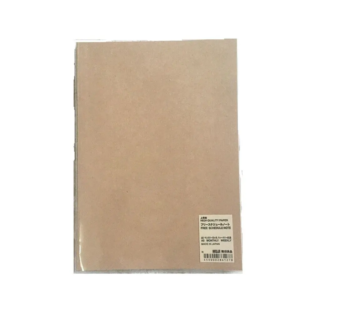 Muji Japon Tarihsiz Planlayıcı Defter Ajanda A5 High Quality Paper
