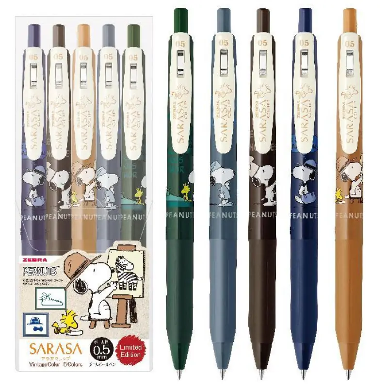 Zebra Sarasa 0.5 Peanuts Limited Edition KalemSeti