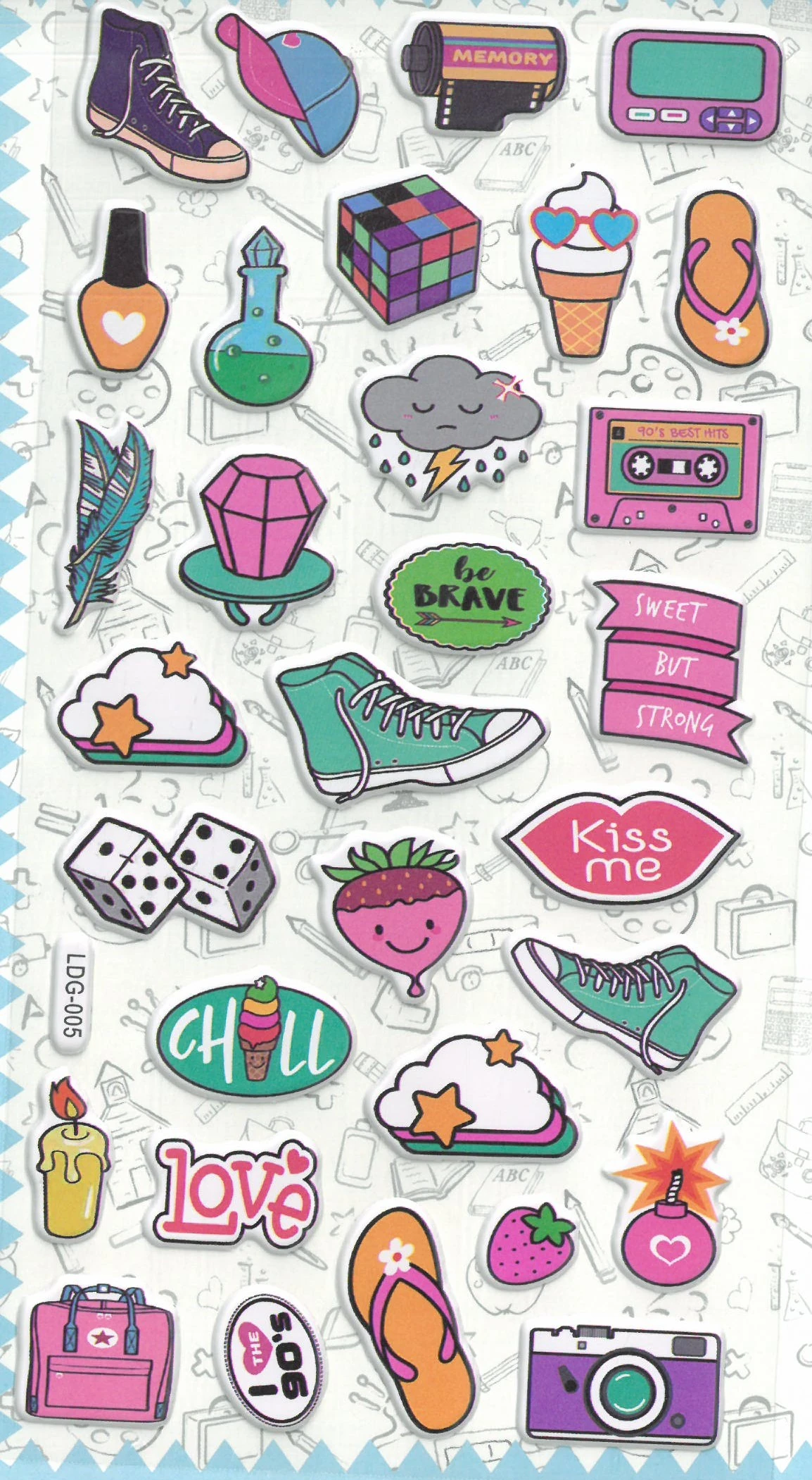 Stickers Çizgi Film Figürlü Çıkartmalar