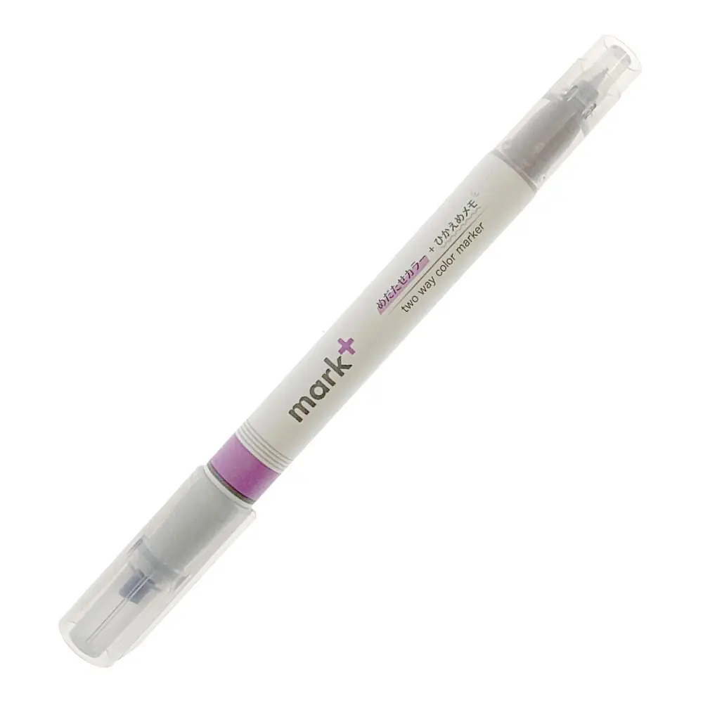 kokuyo mark+ iki taraflı mor marker