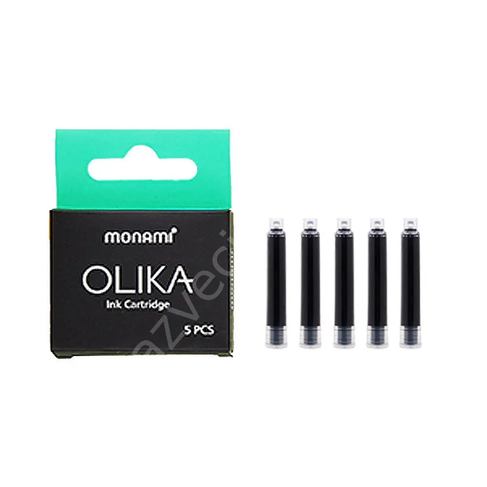 Monami Olika Dolma Kalem Kartuş Seti,Yeşil Renk,5'li,Standart Kartuş ...