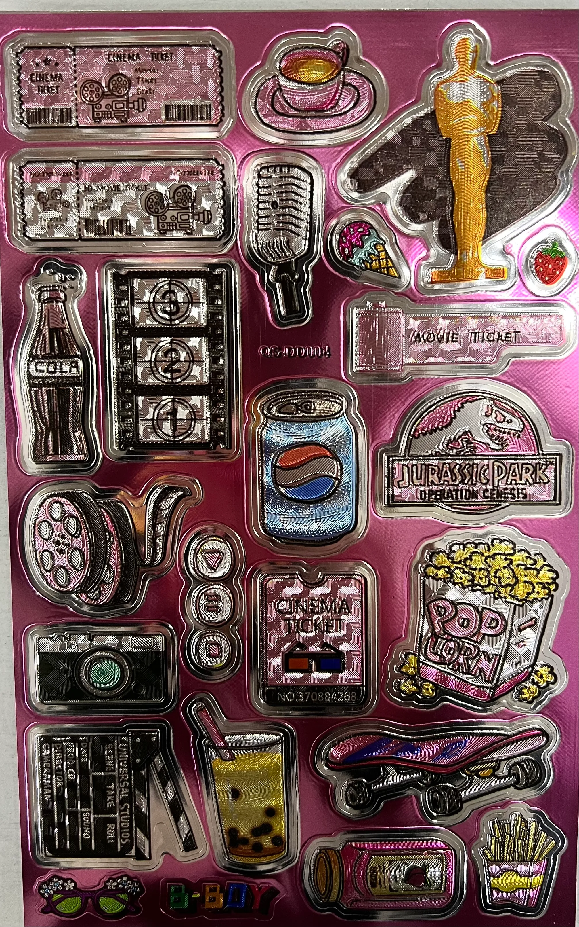 Sticker Parlak çıkartmalar serisi 2