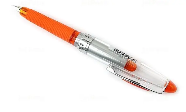 Pilot Vortex Dolma Kalem - İnce Uç - Şeffaf Turuncu