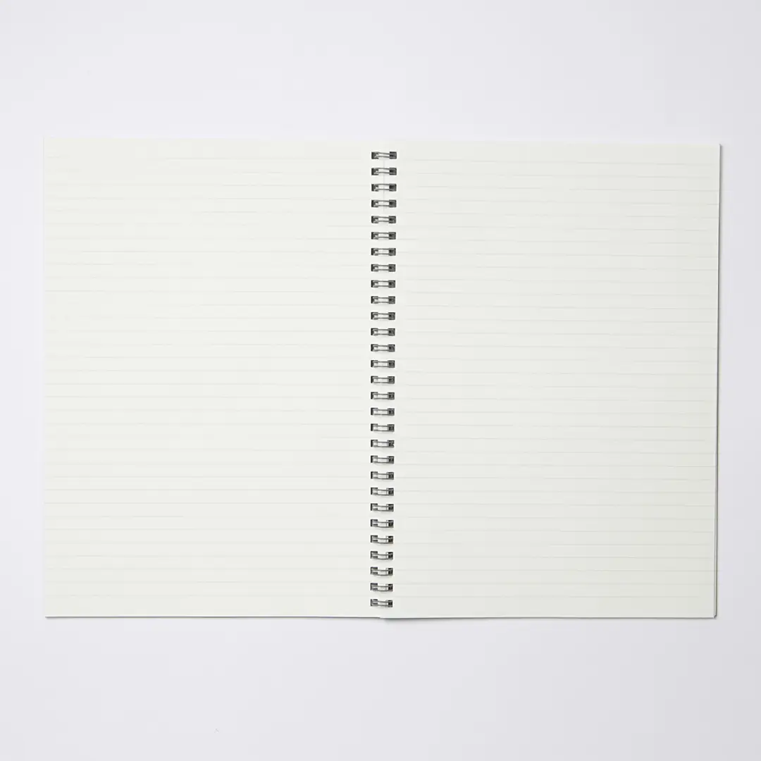 Muji Kalın Kapaklı Çizgili Telli Defter B5