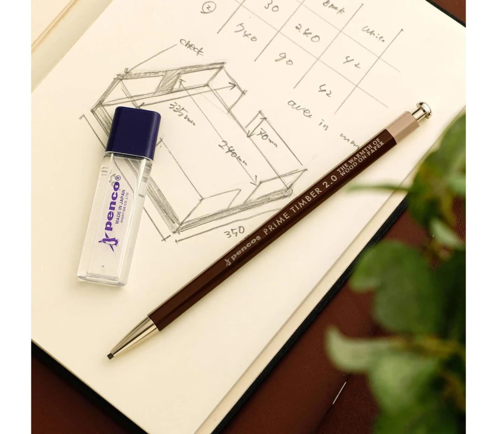 Penco – Prime Timber – Mechanical Pencil 2.0 mm brown