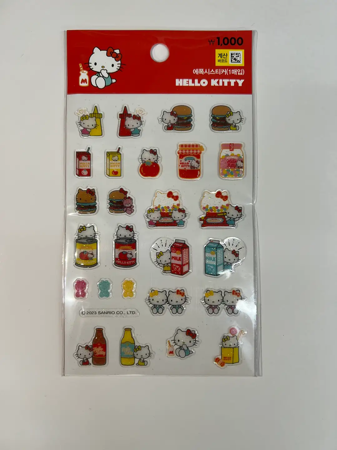 Kore Sanrio Hello Kitty Sticker - Çıkartma