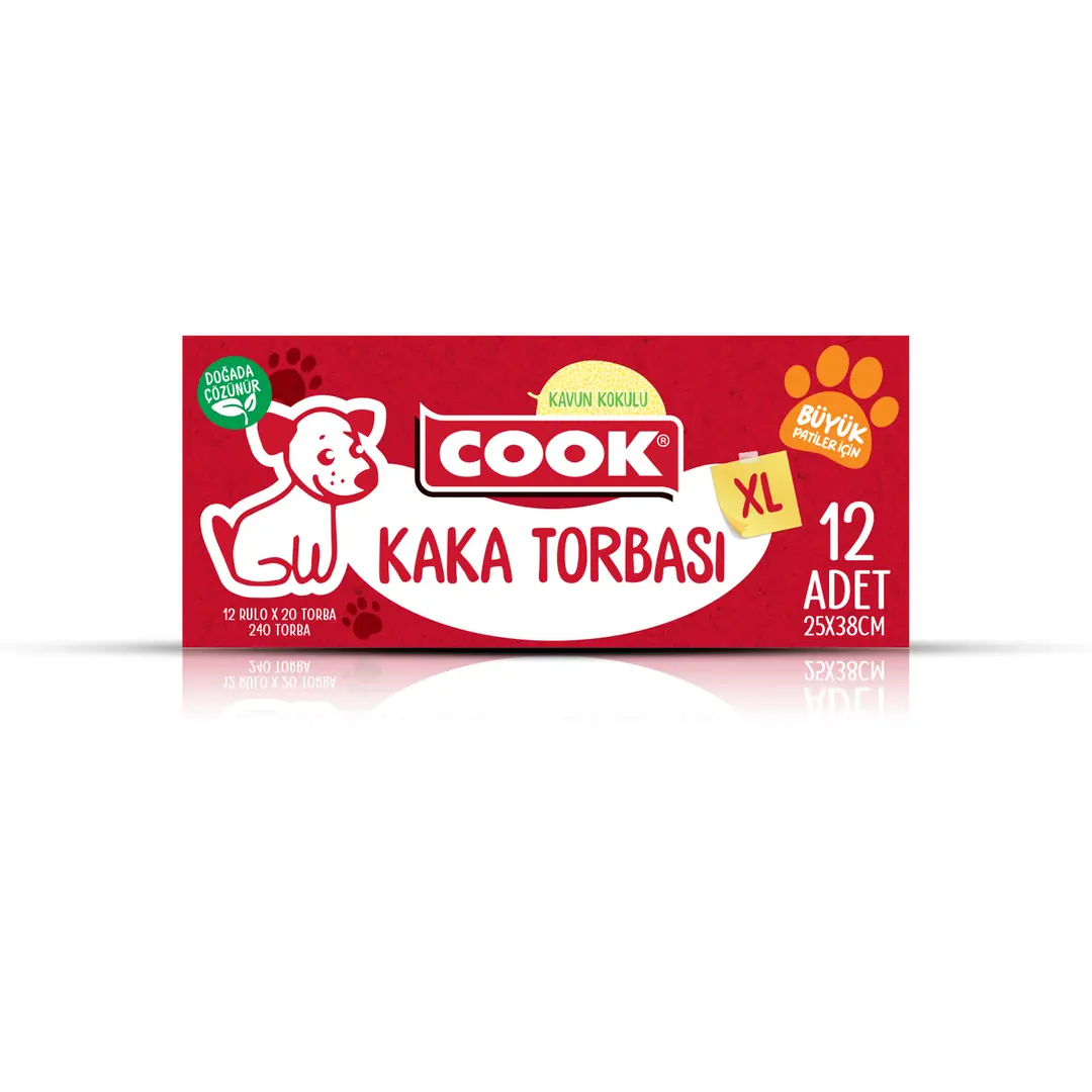 COOK Kaka Torbası Yedeği XL Turuncu 12'li Kutu