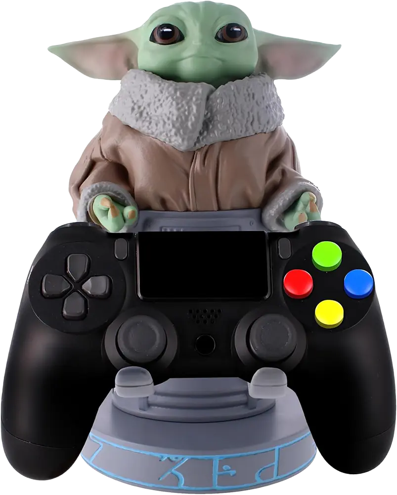 Star Wars Grogu 'Seeing Stone Pose' Controller Holder & Phone Stand ...
