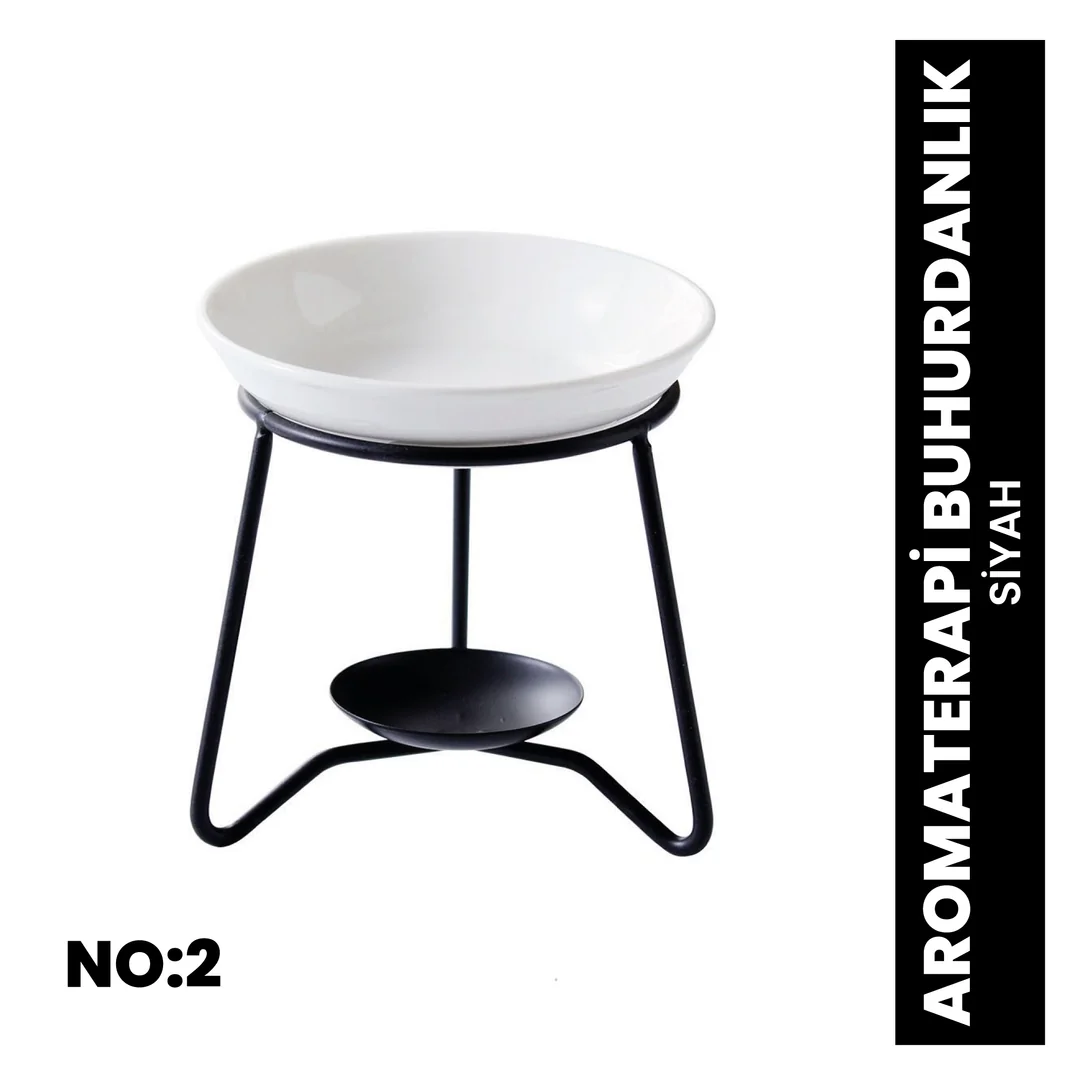 Aromaterapi Buhurdanlık No: 2 Siyah | Bade Natural
