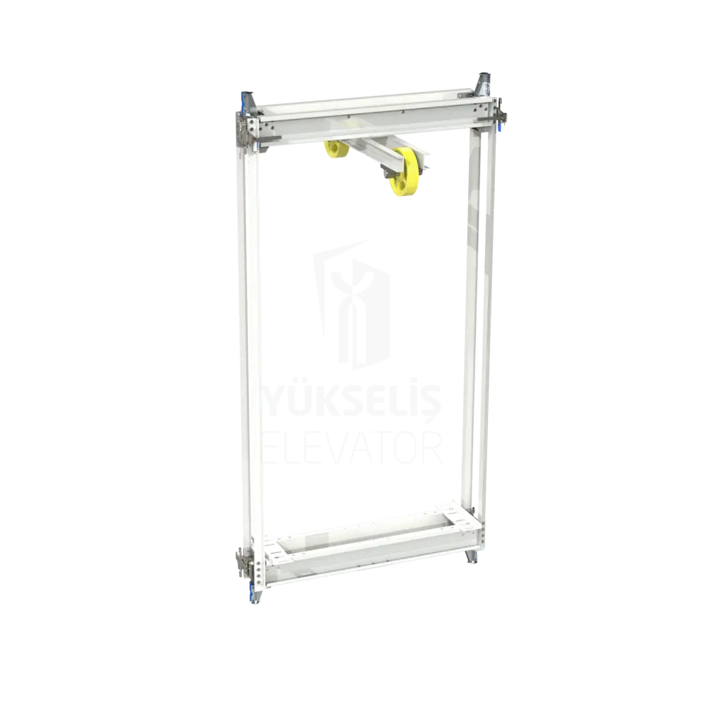 2:1 System Suspension (Upper Pulley Perpendicular to The Rail Axis)