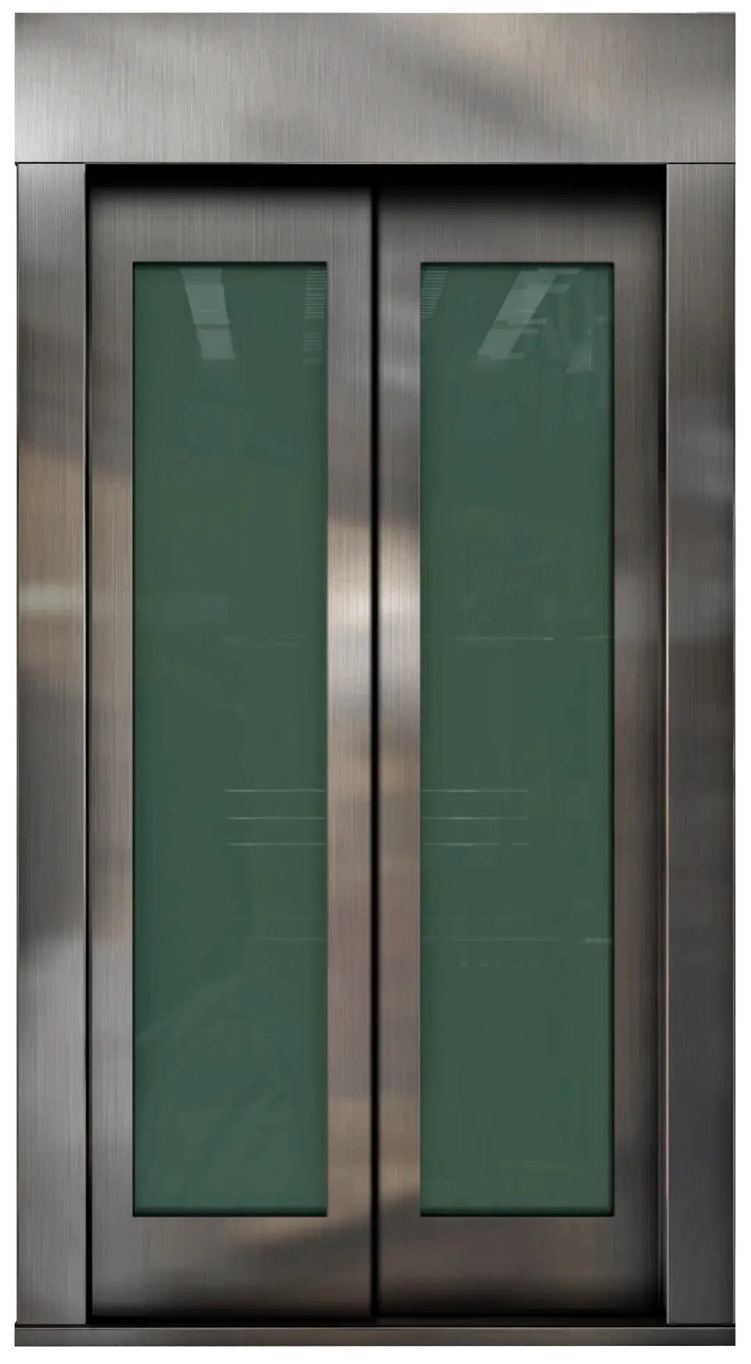 Automatic Door | 2 Panels | Telescopic | With Glass
