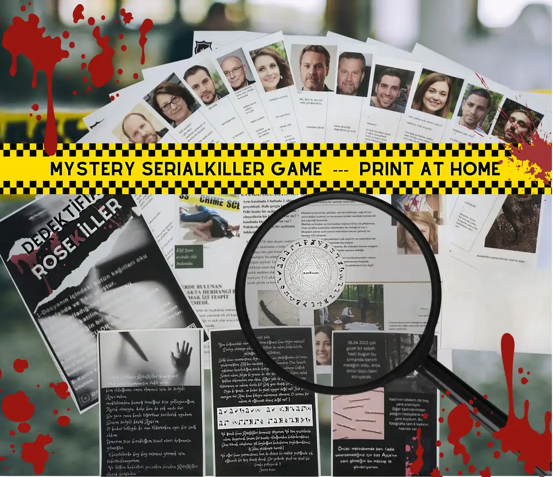 Printable Murder Mystery Game-SERIAL KILLER GAME- True Crime-Serial ...