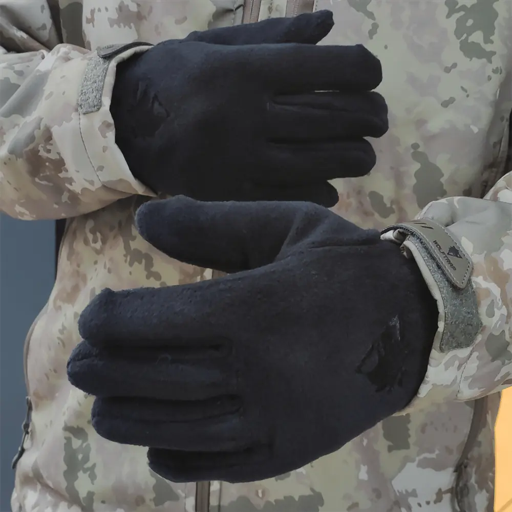 Siyah Polar Eldiven - Soğuk Havalarda Ellerinizi Sıcak Tutun